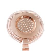 China 18/8 Stainless Steel 304 Copper Plated Bar Strainer 100PCS MOQ for Bartending for sale