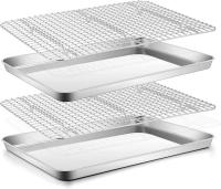 China Mirror Finished Oven Baking Tray Rectangle Stainless Steel Baking Sheet for sale