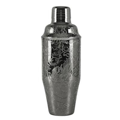 China 18/8 Stainless Steel Cocktail Shaker 750ml Professional Bar Tool for Bartender Home Use for sale
