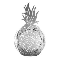 China 304 Stainless Steel Hawthorne Cocktail Strainer with Pineapple Design 8.2x16cm for sale