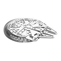 China Spaceship Design Stainless Steel Cocktail Strainer 8.5x11cm 304 Matt Finish for sale