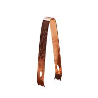 China 18/8 Stainless Steel Ice Tongs 9 Inch Etched Copper Plated for Coffee Bar Food Serving for sale