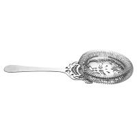 China Sugar Skull Design Stainless Steel Cocktail Strainer 9.5x22cm Mirror Finished 304 for sale