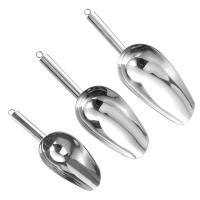 China 304 Stainless Steel Ice Shovel Multi-Functional Small Ice Scoop 20cm Food Grade for sale
