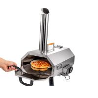 China 12 Inch Wood Fired Pizza Oven Automatic Rotating Outdoor Camping for sale