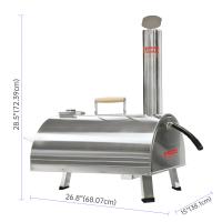 China 12 Inch Automatic Rotating Outdoor Pizza Oven Portable Wood Fired Pizza Grill Oven for sale