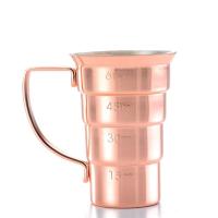 China Stainless Steel Cocktail Jigger Step Shape 304 Precision Graduated Bar Jigger 30ml 60ml for sale