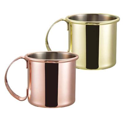 China 450ml Stainless Steel Moscow Mule Mug Single Layer Coffee Tea Cup Custom Logo for sale