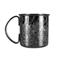 China Stainless Steel 304 Etched Beer Mug 12oz for Coffee Wine Cocktail Camping for sale