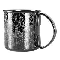 China Stainless Steel 304 Etched Beer Mug 12oz for Coffee Wine Cocktail Camping for sale