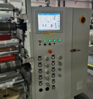 China 5 Bar Interface Pressure Slitter Rewinder Machine Colourful Touch Screen for sale