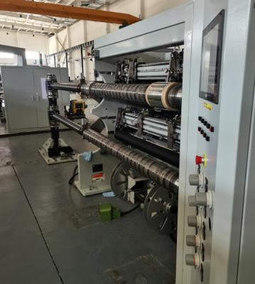 China ISO9000 Colourful Touch Screen Substrate Thickness Slitter Rewinder Machine for sale