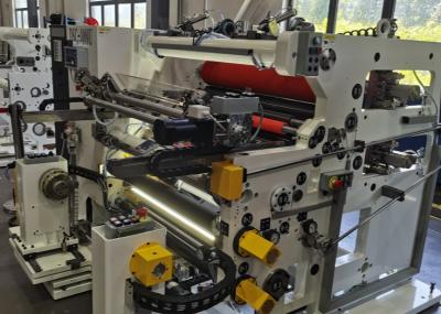 China Colorful Touch Screen Slitting Rewinder Machine 200M Per Min Production Speed Of Wave Knife for sale