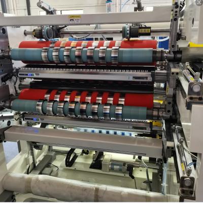 China RAL9003 Slitting Rewinder Machine Production Speed Of  Straight Knife 350M Per Min for sale