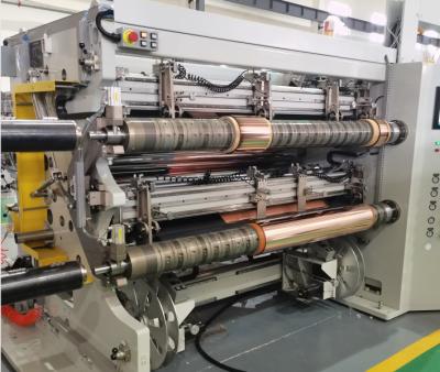China Colorful Touch Screen Slitting Rewinder Machine PET+Cu OPP+Cu for sale