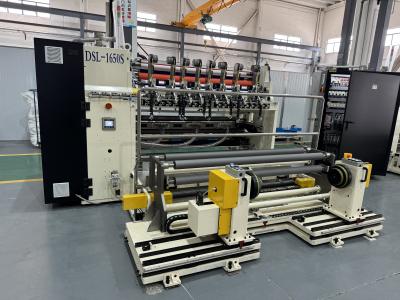 China Slitting Rewinder Machine for Lithium Battery Separator Slitting with CNC Servo Drive and Electric Control Knife Holder for sale
