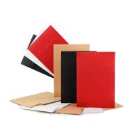 China Custom Size Brown Kraft Pocket Style Envelope without Gusset for Important Documents for sale