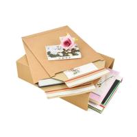 China Accepted Printing Brown Kraft Board Rigid Mailer for Customized Branded Packaging for sale