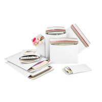 China 4mil Thick Tuck-flap Mailers in White for Professional Document Packaging and Shipping for sale