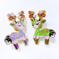 China Custom Logo Safety Pin Badge Hijab Hat Collar Clothes Lapel Pin Fashion Metal Badge Cartoon Anime Soft Hard Enamel Pin for sale