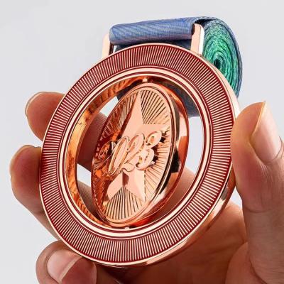 China Cheap Custom Football Gold 3d Logo Medal 5k Race Marathon Running Metal Custom Casting Soccer Sports Award Medals With Ribbon for sale