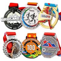 China Free Design of High Quality 2D 3D Gold Silver Copper Running Marathon Metal Crafts Sports Race Custom Medals for sale