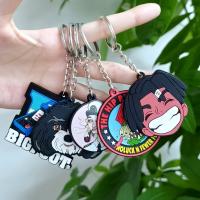 China Customizable Soft PVC Key Chains Personalized 2D 3D Logo Keychains Business & Personal Gift Soft Rubber Promotional Carabiners for sale