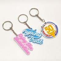 China Customizable Soft PVC Key Chains Personalized 2D 3D Logo Keychains Business & Personal Gift Soft Rubber Promotional Carabiners for sale