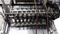 China Compact Automatic Magnetic Stripe Laying Machine For PVC Sheets 3x8 4x8 Layout for sale