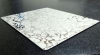 China 0.8mm Patterned Smart Card Material A4 A3 Laminated Steel Sheet Custom Size for sale