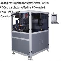 China PC Controlled SIM Card Manufacturing Machine with 40 Days Finish Time and ±0.1 mm Cutting Precision for sale