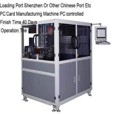 China PC Controlled SIM Card Manufacturing Machine with 40 Days Finish Time and ±0.1 mm Cutting Precision for sale