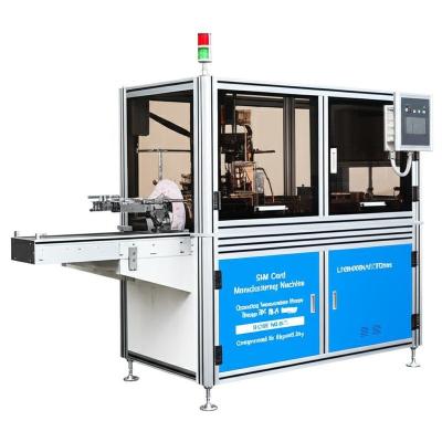 China High-Capacity SIM Card Manufacturing Machine with 1000-5000 Cards Per Hour, ±0.1 Mm Cutting Precision, and 6kg/cm² Compressed Air for sale