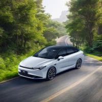 China XPENG P5 Electric Sedan 4 Doors 5 Seats Interstellar Green Latest Model 2024 for sale