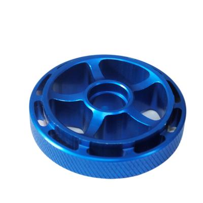 China Blue Anodized Aluminum Parts , Custom CNC Precision Machining Service for sale