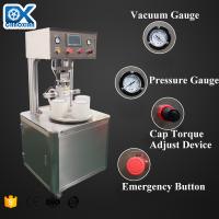 China Industrial Vacuum Sealing Machine with Nitrogen Flushing - 300-1500BPH Capacity for 20-200mm Bottles for sale