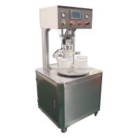 China Semi-Automatic Pneumatic Vacuum Capping Machine CM-01V for Glass Jars - 600-900 BPM Capacity with -0.09Mpa Vacuum for sale
