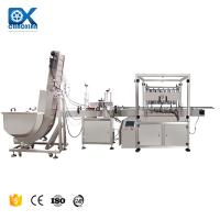 China Automatic Linear Servo Capping Machine 25-34pcs/min for Milk Bottles PP Snap Caps 220V for sale