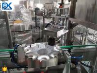 China Automatic Linear Servo Capping Machine 25-34pcs/min for Milk Bottles PP Snap Caps 220V for sale
