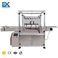 China Automatic Pneumatic Vacuum Bottle Capping Machine with Cap Elevator 220V 25-34pcs/min for sale
