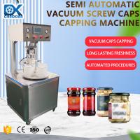China Manual Rotary Four Heads PET Bottle Twist Off Lug Vacuum Capping Machine Cap Retorquer Machine for sale