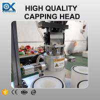 China Manual Rotary Four Heads PET Bottle Twist Off Lug Vacuum Capping Machine Cap Retorquer Machine for sale