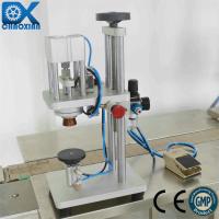 China Semi-Automatic Perfume Spray Pump Crimping Machine 150W 30-40 BPM for 10-15mm Pumps for sale