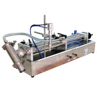 China Semi-Automatic Pneumatic Volumetric Filling Machine FM-03 with 5-25 Bottles/Min Speed and 5-5000ml Range for sale