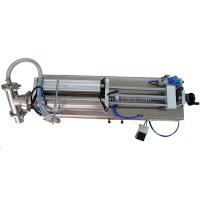 China Semi-Automatic Pneumatic Volumetric Filling Machine FM-03 with 5-25 Bottles/Min Speed and 5-5000ml Range for sale