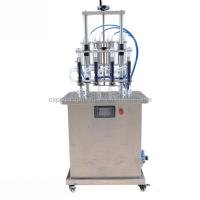 China FM-05 Vacuum Piston Filling Machine 20-1000ml Capacity 4 Nozzle Industrial Liquid Filler for sale