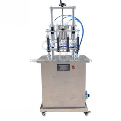 China FM-05 Vacuum Piston Filling Machine 20-1000ml Capacity 4 Nozzle Industrial Liquid Filler for sale