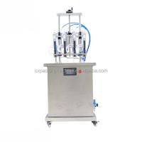 China FM-05 Vacuum Piston Filling Machine 20-1000ml Capacity 4 Nozzle Industrial Liquid Filler for sale