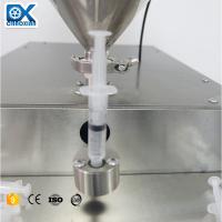 China Semi-Automatic Syringe Piston Filling Machine 1-20ml Range ±0.1% Accuracy for Pharmaceutical Cosmetics for sale