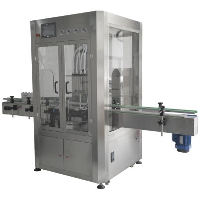 China 4-Nozzle Automatic Liquid Filling Machine with Peristaltic Pump, 5L/min Flow Rate, 20-70 Bottles/Min Speed for sale